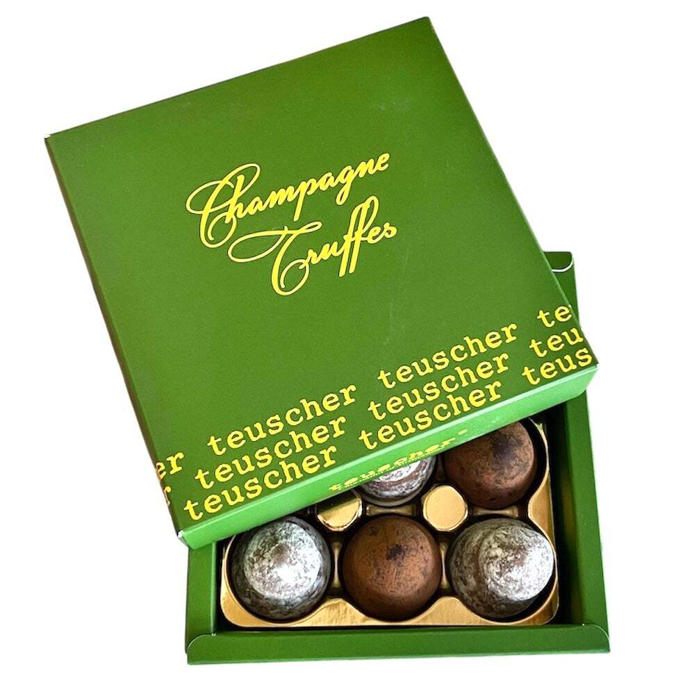 Milk Champagne Truffle - 9 Piece Box | Teuscher Chocolates of Switzerland